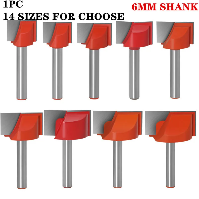 1Pc 6mm Shank CNC Face Mill Router Bits Cleaning Bottom Router Bit ...