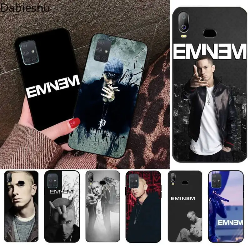 Hip Hop Rapper Eminem Rap Black Phone Case Hull For Samsung Galaxy A21s ...