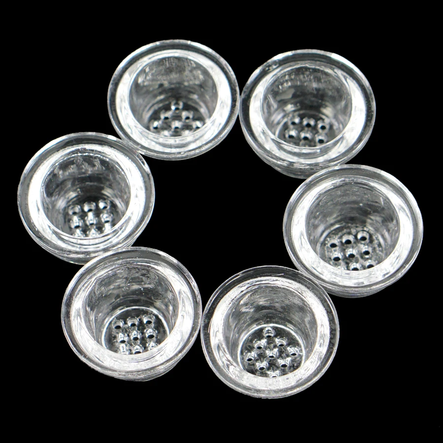 3pcs Nine Hole Tobacco Glass Smoking Bowl Cigarette Accessories Can Be ...