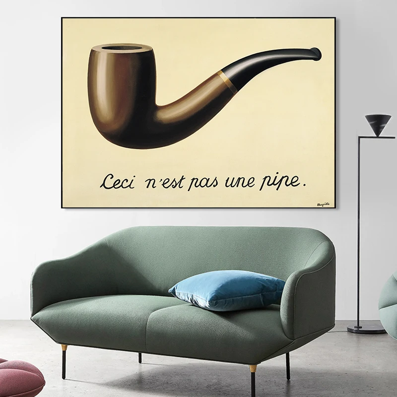 The Treachery of Images This Is Not a Pipe by René Magritte ...