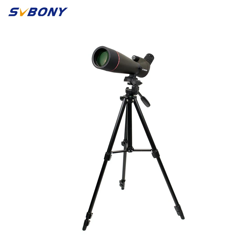Svbony SV13 telescópio 20 60x80 zoom spotting scope à prova dwaterproof água prata + mc prisma ...
