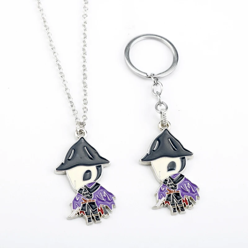 Game Bloodborne Keychain For Men Ps4 Key Chain Crow Hunter Metal ...