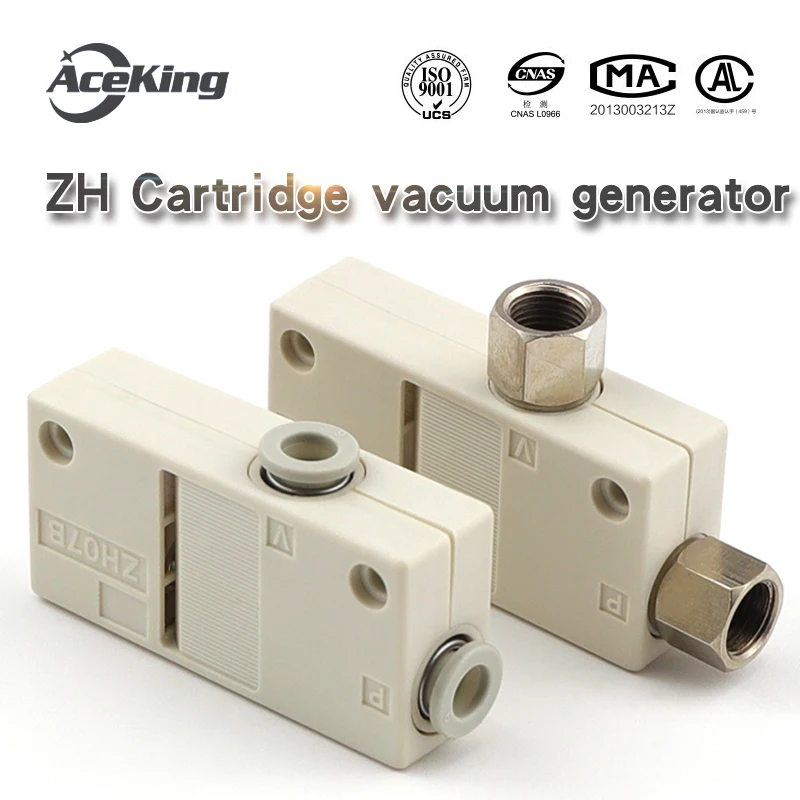 Zh Vacuum Generator Negative Pressure Pneumatic Large Flow Zh10bs-06-6/13/08/10/05bl /01/07 Box ...