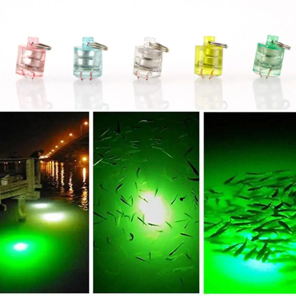 Underwater Mini Electronic Fishing Light Fish Attraction Lamp Lure LED ...