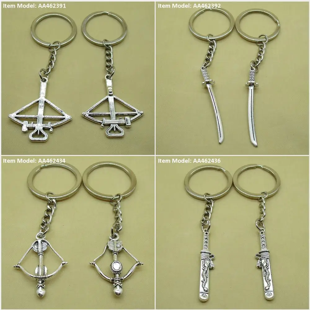 Keychain-Keyring-Crossbow-Katana-Saber-Sword-Bow-Bag-Charms-Key-Chains ...