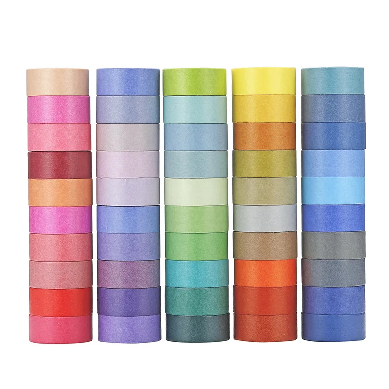 Cinta Washi de Color caramelo de arcoíris, cintas de decoración de 1,5 ...