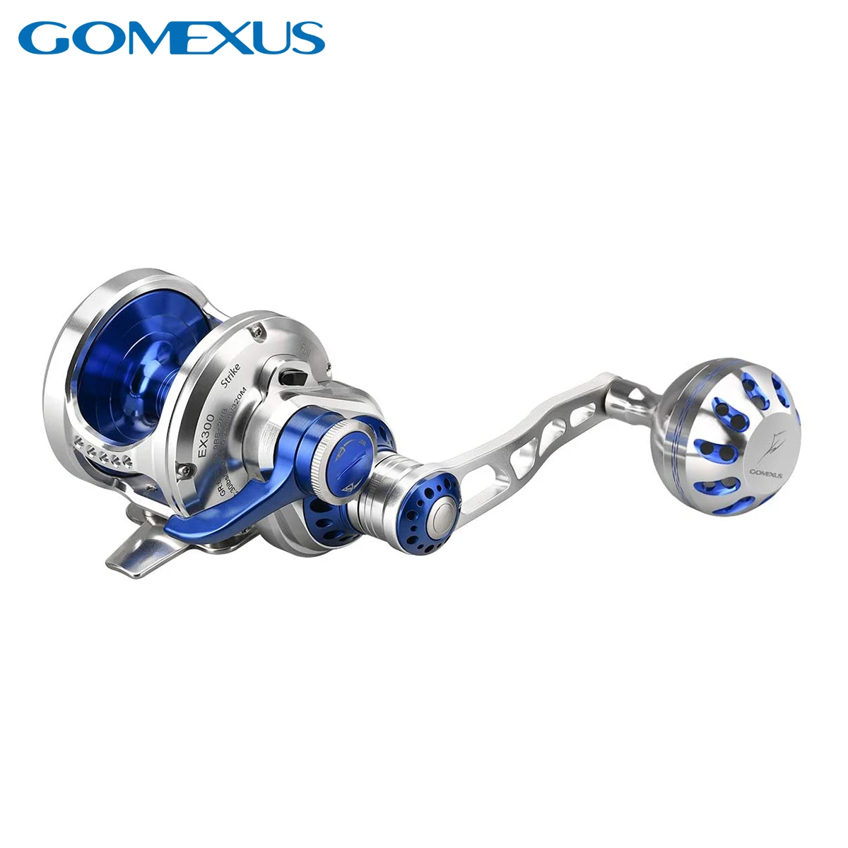 Gomexus Slow Jigging Saltwater Reel Narrow Spool 6.3:1 Lever Drag 22kg ...