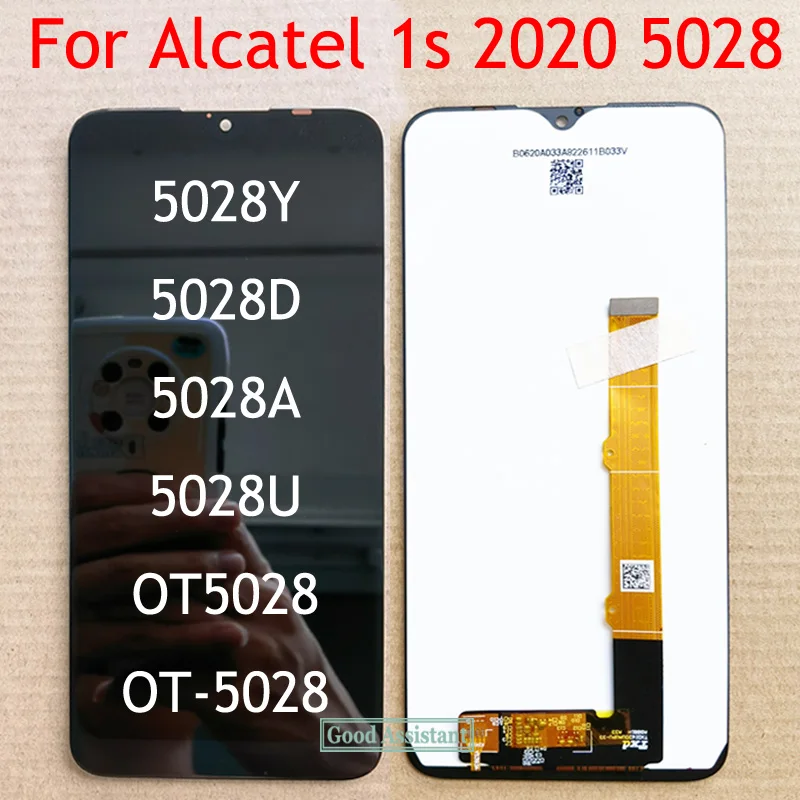 Preto-6-22-polegada-para-alcatel-1s-2020-ot5028-5028a-5028d-5028y-5028u ...
