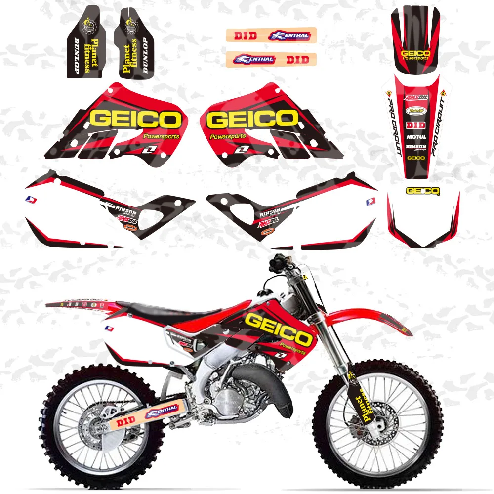 Decals Stickers Honda Cr125 Cr250 | Sticker Honda Cr250 1997 1998 1999 ...
