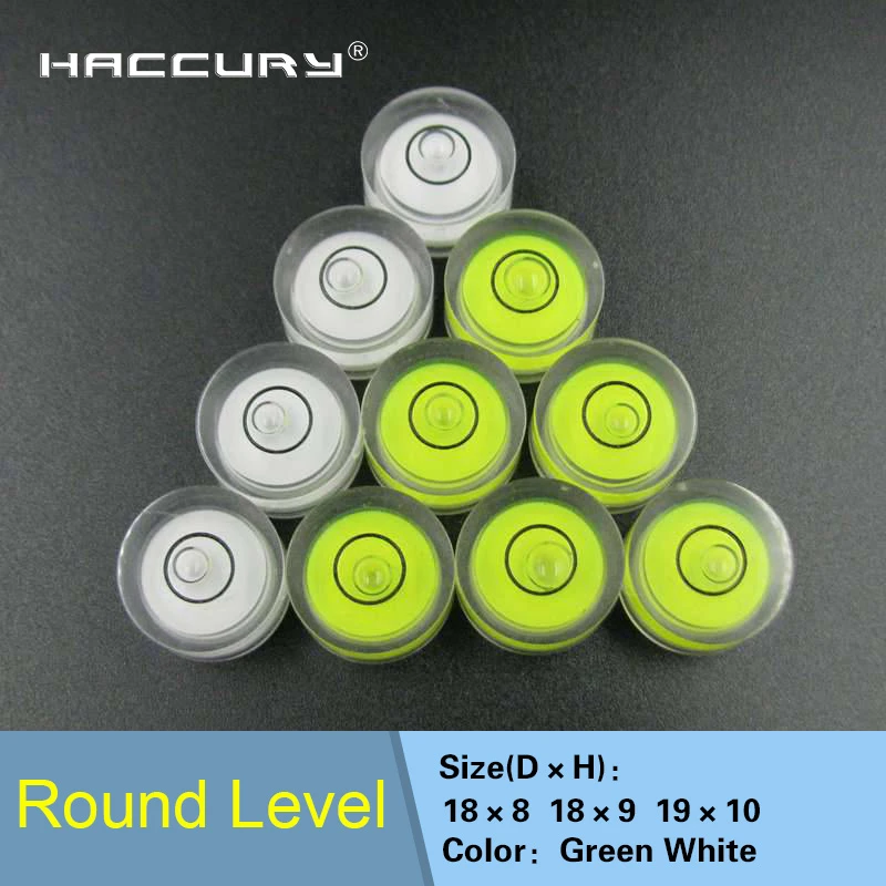 HACCURY Arcylic Mini Spirit Level beads High Precision Plastic Bubble ...