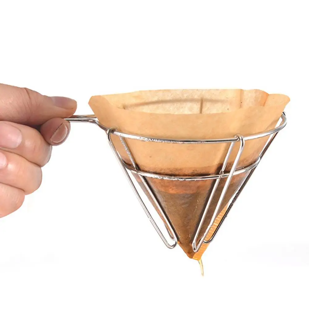Mini metal forma geométrica filtro de café dripper funil casa cozinha ...