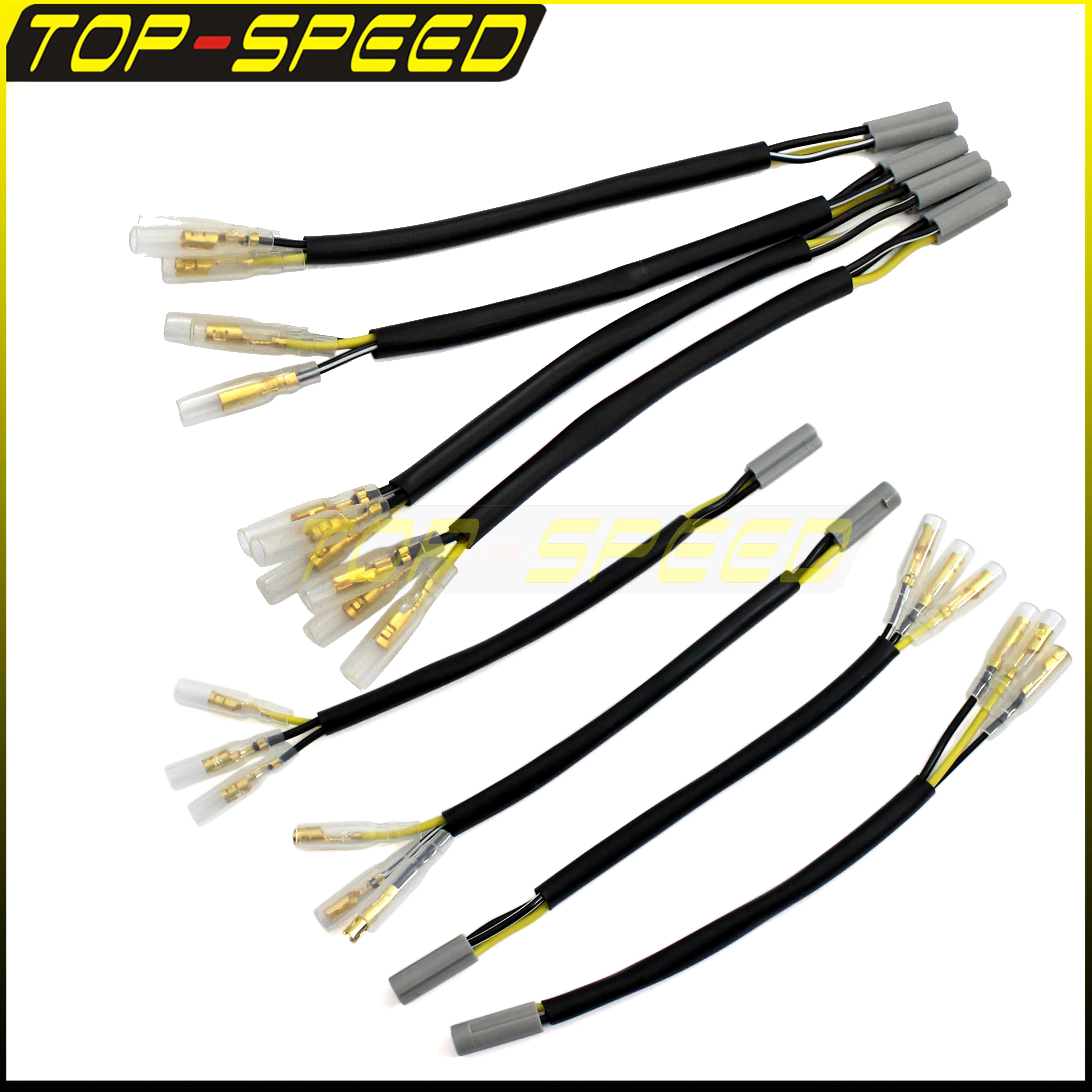 8x 4x Turn Signal Wire Harness Adapter Plug Blinker Wiring Connectors ...