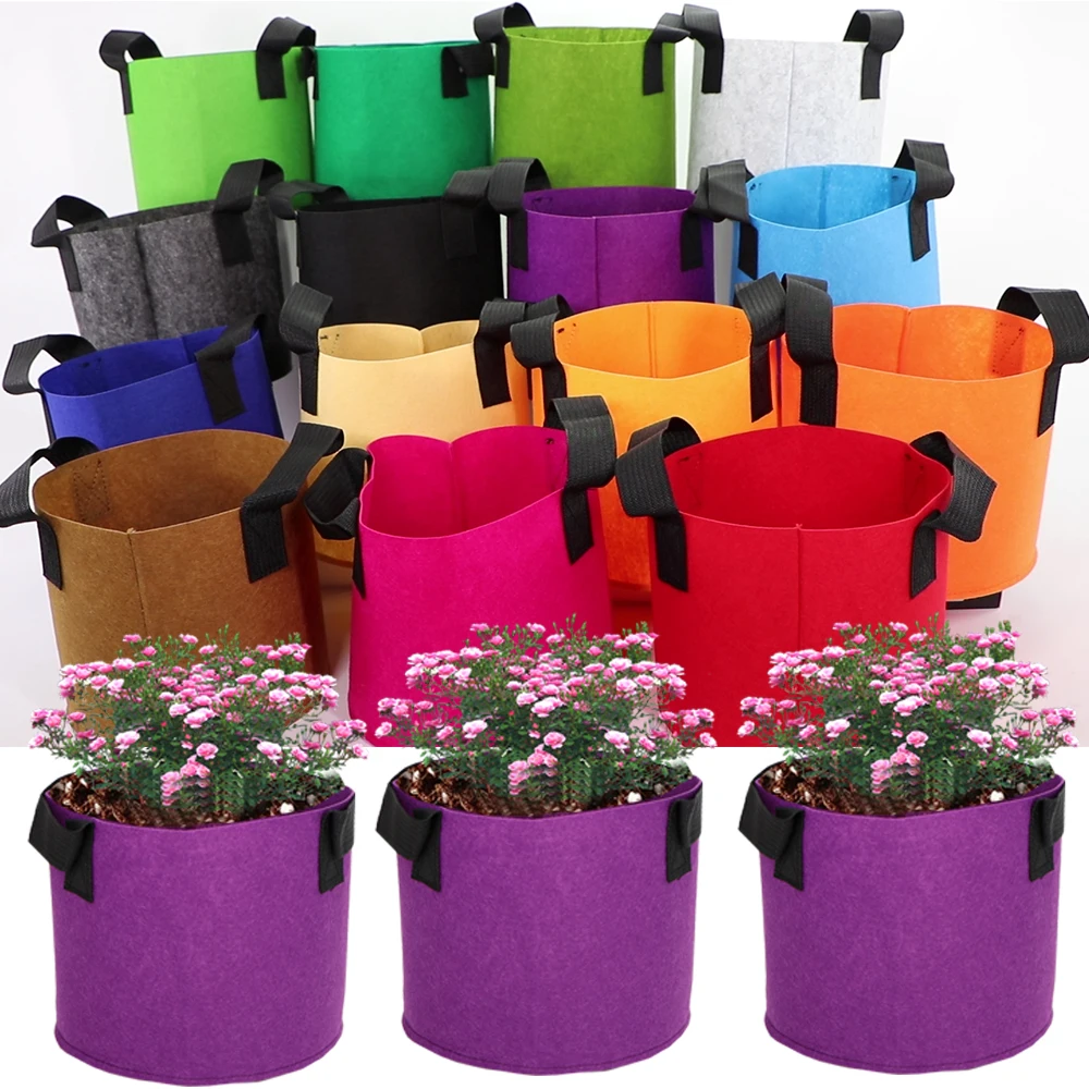 Garden-Planting-Bag-15-Colors-And-10-Sizes-Non-woven-Growing-Pouch-with ...