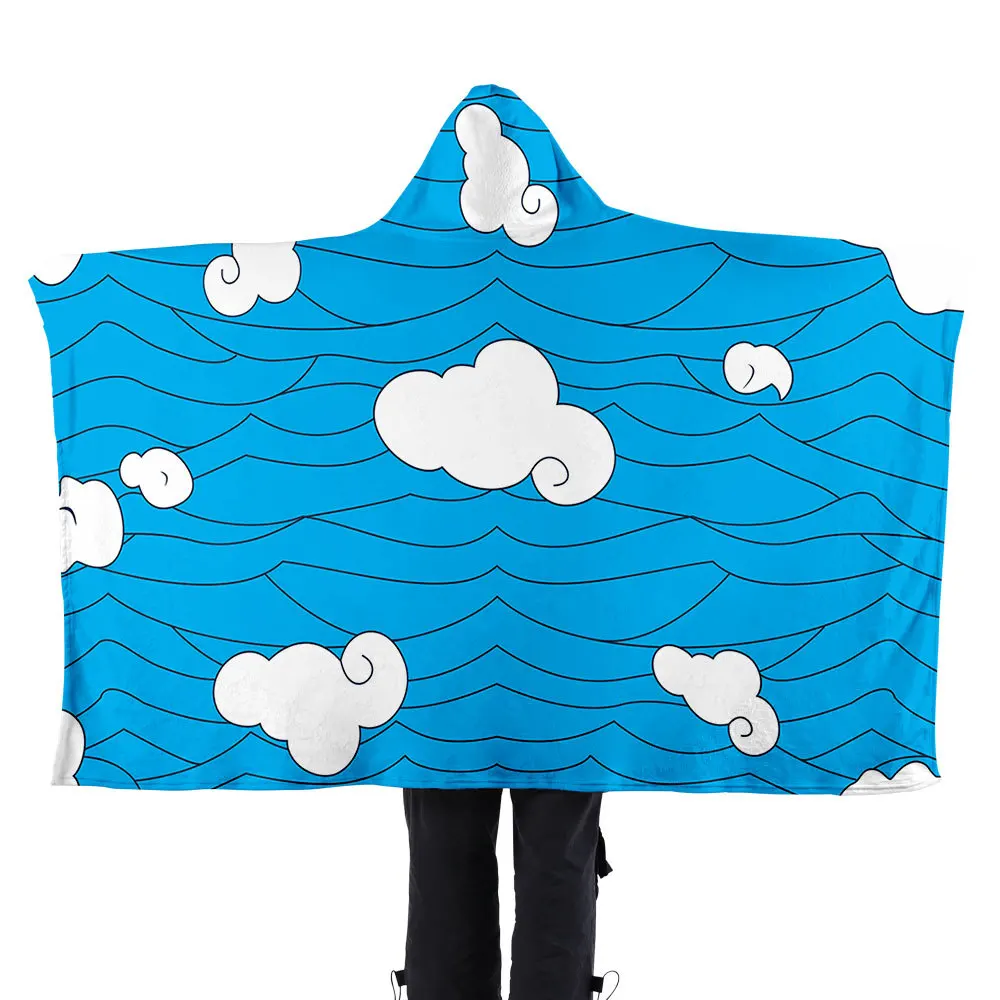 Anime Demon Slayer Hooded Cosplay Blanket - AllCosplay.com
