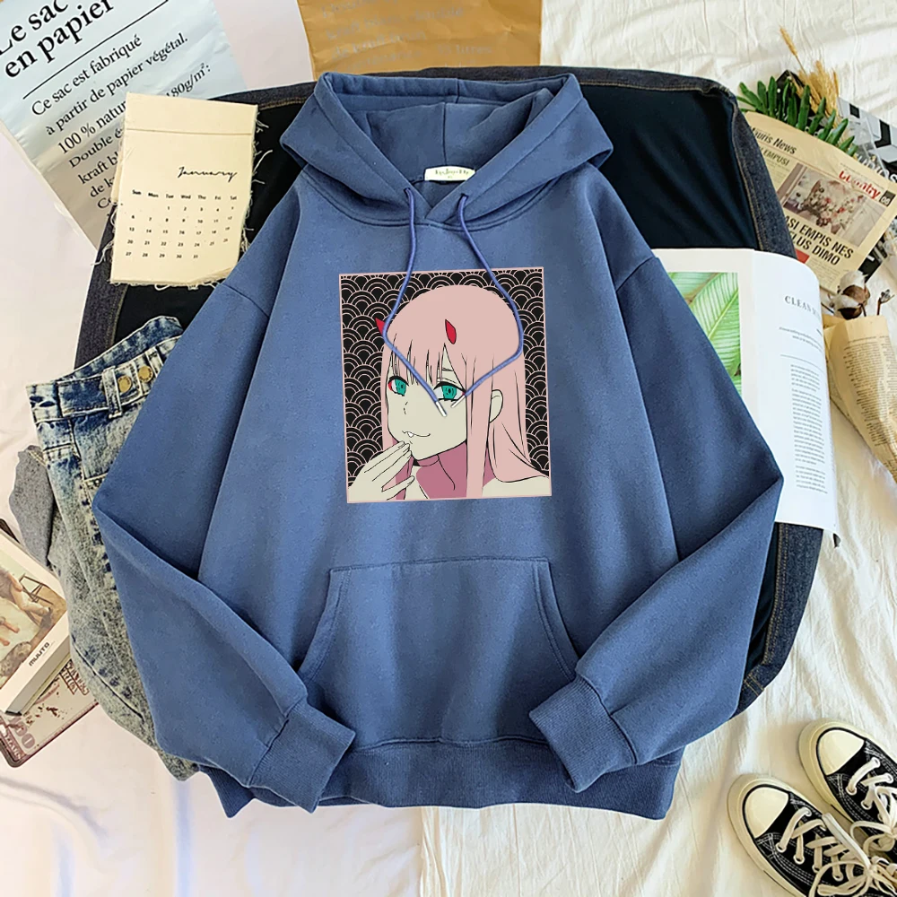 Zero Two Anime DARLING In The FRANXX Man Hoodie Fashion Pullover ...