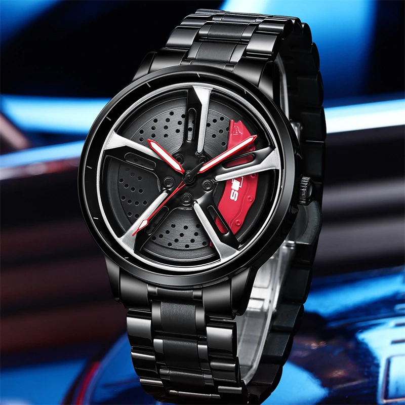 Original 3d Real Man Watches Waterproof Watch Car Rim Watch Quartz Men ...