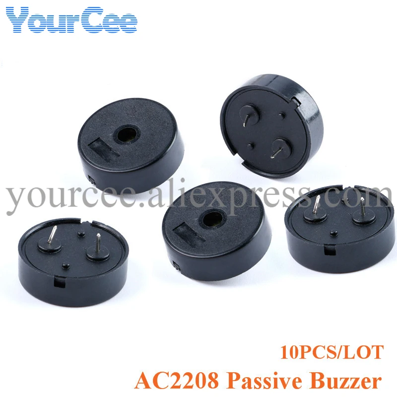 10pcs-5pcs-AC2208-Passive-Piezoelectric-Buzzer-AC-3-24V-22-8mm-Mini ...