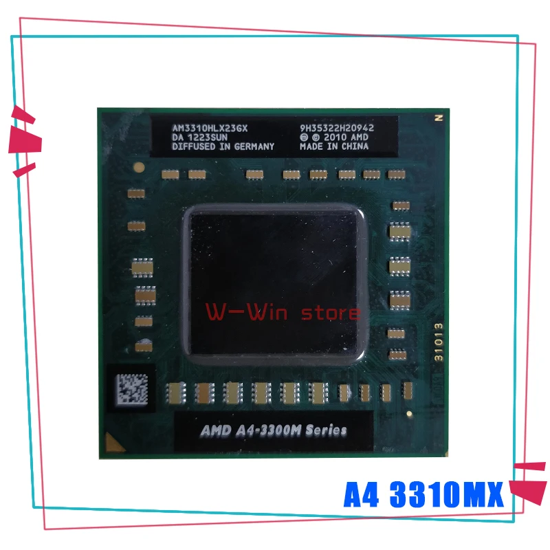 AMD A4 Series A4 3300M A4 3310MX 2.1 GHz 듀얼 코어 듀얼 스레드 CPU 프로세서 AM3310HLX23GX 소켓 FS1|CPU ...