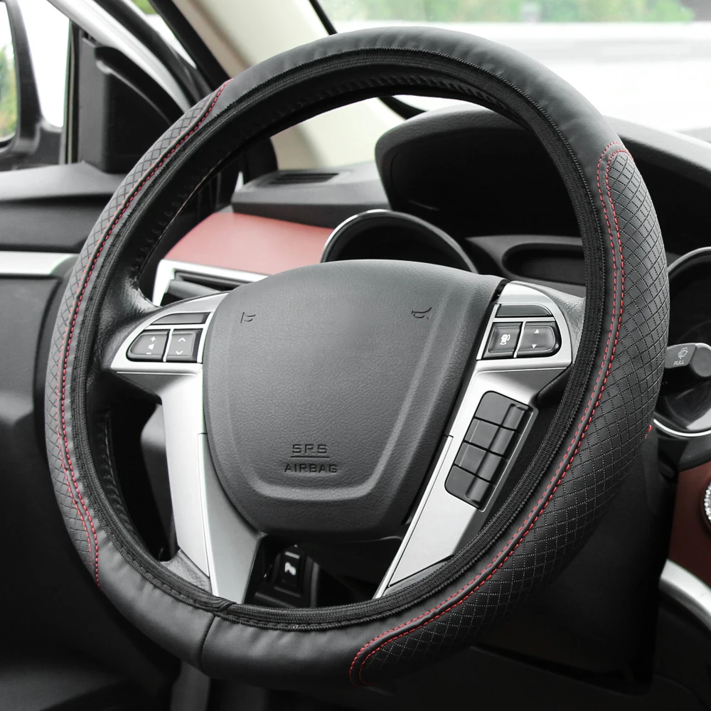 Skidproof-Leather-Car-Steering-Wheel-Cover-Accessories-for-Audi-A1-A3 ...