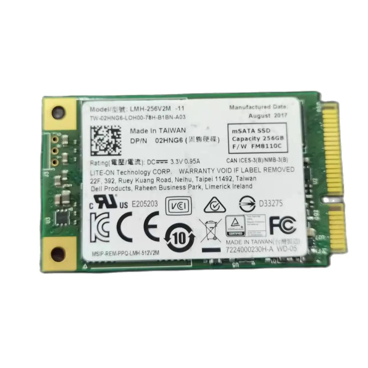 New Hard Disk Solid State Drive For Laptop 256gb Msata 2hng6 Lite-on ...