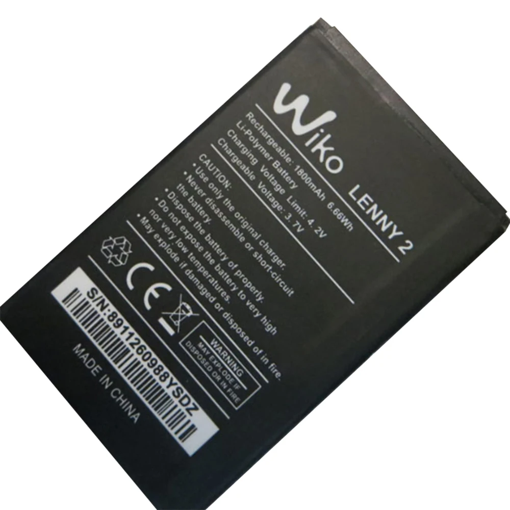 Phone Battery For Wiko Lenny 2 Lenny2 1800mAh High Quality Phone ...