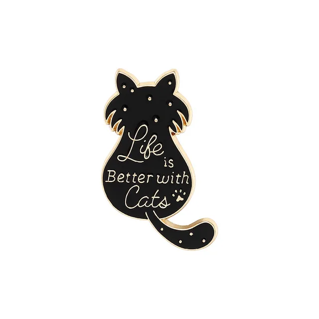 Cat Paws Team Enamel Pin Custom Kitten Cat Fish Pawsitive Toe Brooches ...