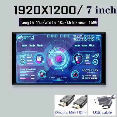 1920x480 AIDA64 Display Monitor PC Hardware Temperature, 42% OFF