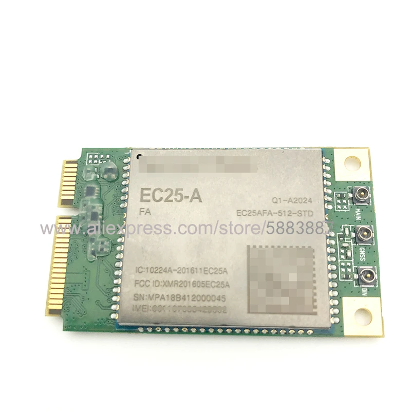 Module EC25 Mini Pcie EC25 A B2/B4/B12 4G EC25AFA MINIPCIE/FDD LTE CAT4 ...