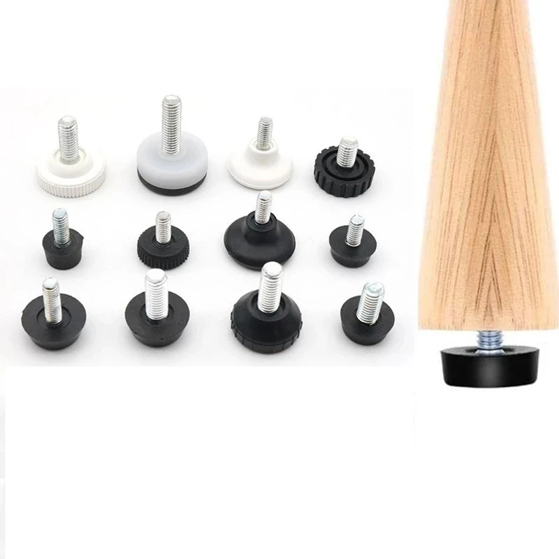 8pc/lot Furniture Adjustable Bolt Chair Feet Level Floor Protector Leg ...