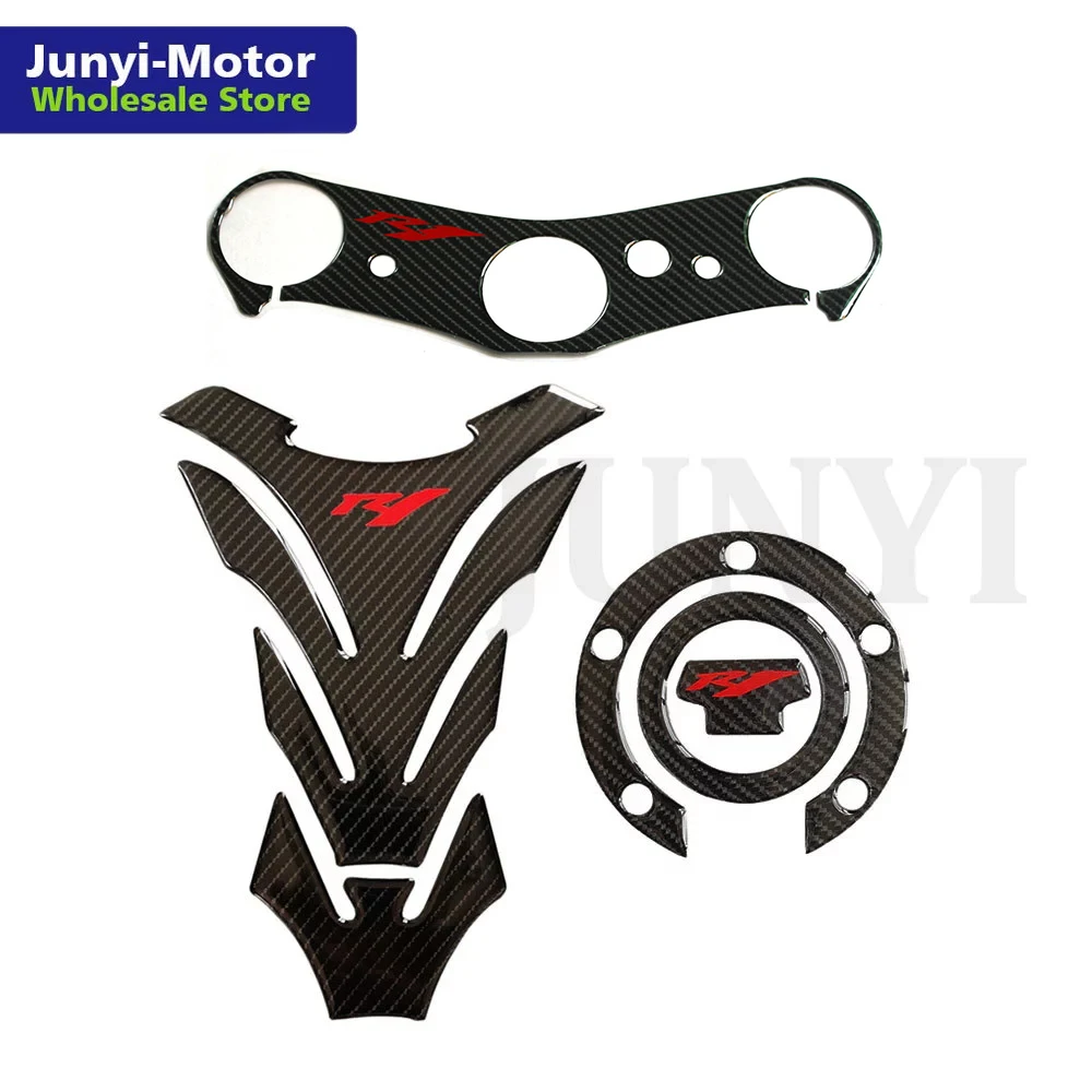 For-Yamaha-YZF1000-YZFR1-YZF-R1-2007-2008-Sticker-Oil-Gas-Fuel-Tank-Pad ...