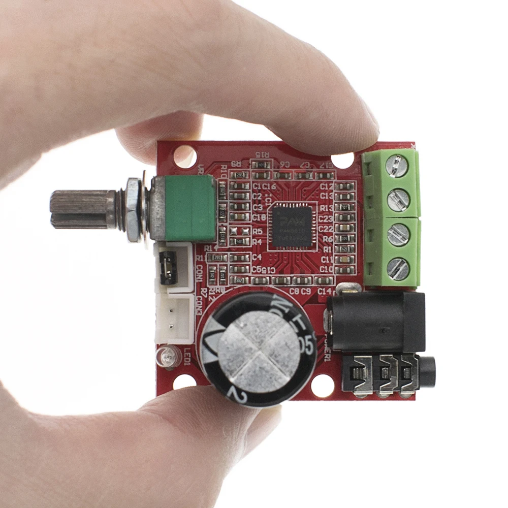 12V Mini Hi-Fi PAM8610 Audio Stereo Amplifier Board 2X10W Dual Channel ...