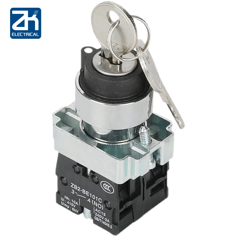 High quality 2 gears/3 gears key selector switch XB2-BG21/XB2-BG33 knob ...
