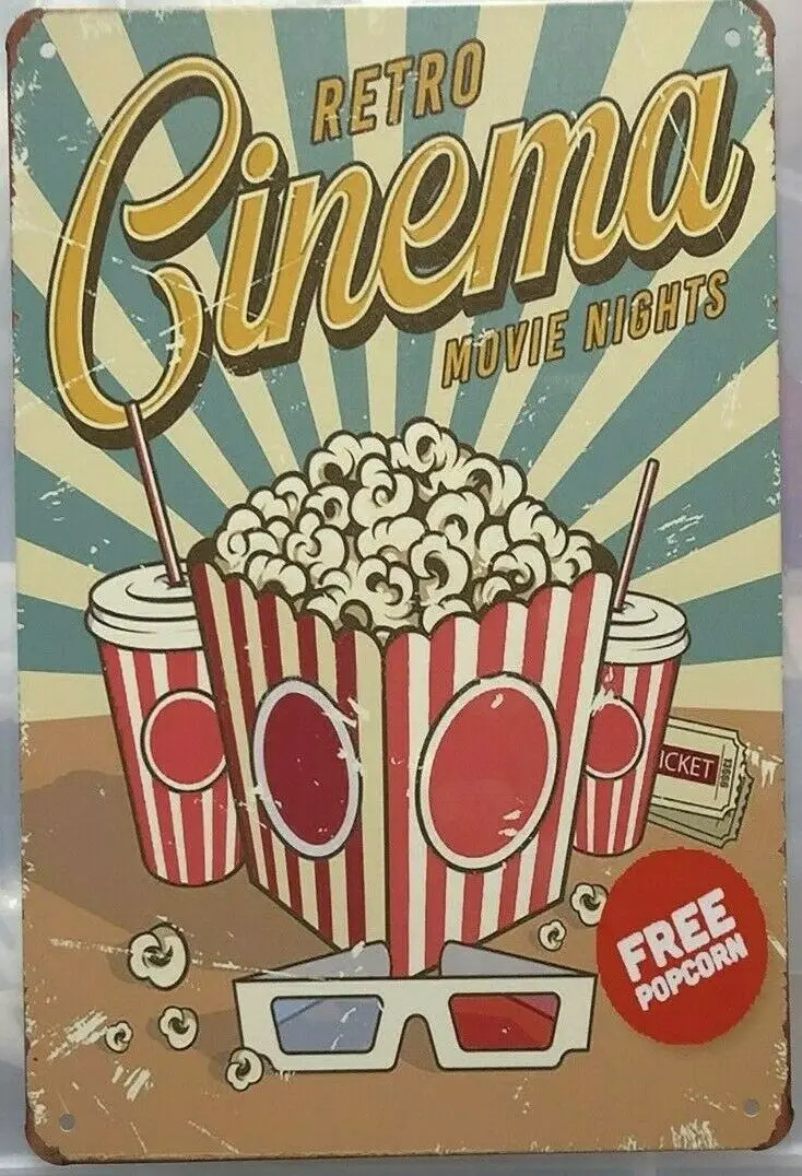 Vintage Popcorn Sign