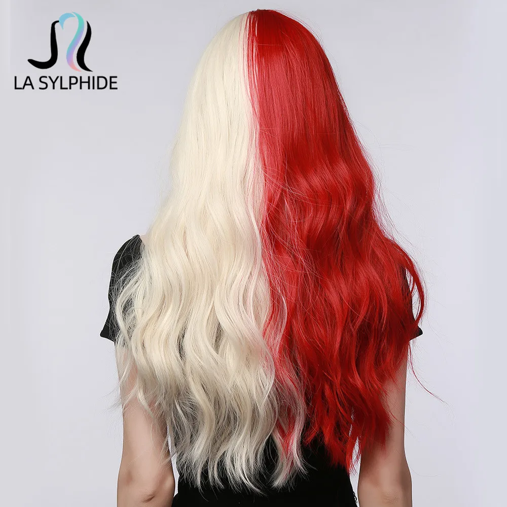 Blonde And Red Hair Half And Half