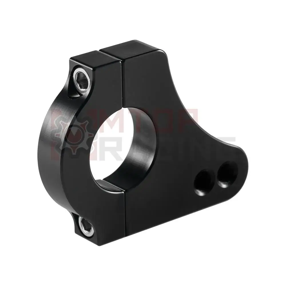 Black-Universal-Motorcycle-Steering-Damper-Fork-Frame-Mounting-Clamp ...