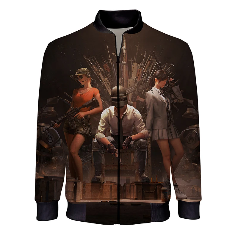 Game-PUBG-Fashion-Jackets-Men-Casual-Stand-Collar-Zipper-Bomber-Jacket ...
