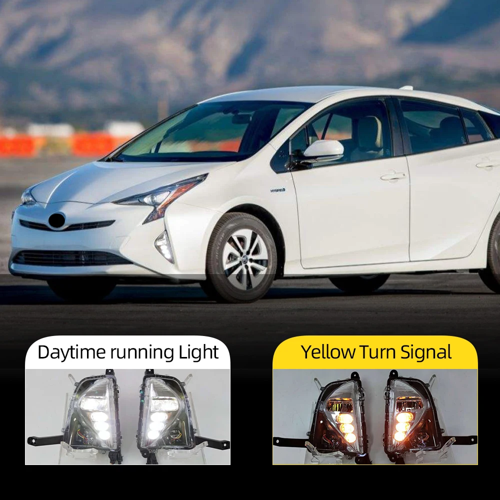 L-mpada-de-nevoeiro-LED-para-Toyota-Prius-DRL-Daytime-Running-Light-luz ...