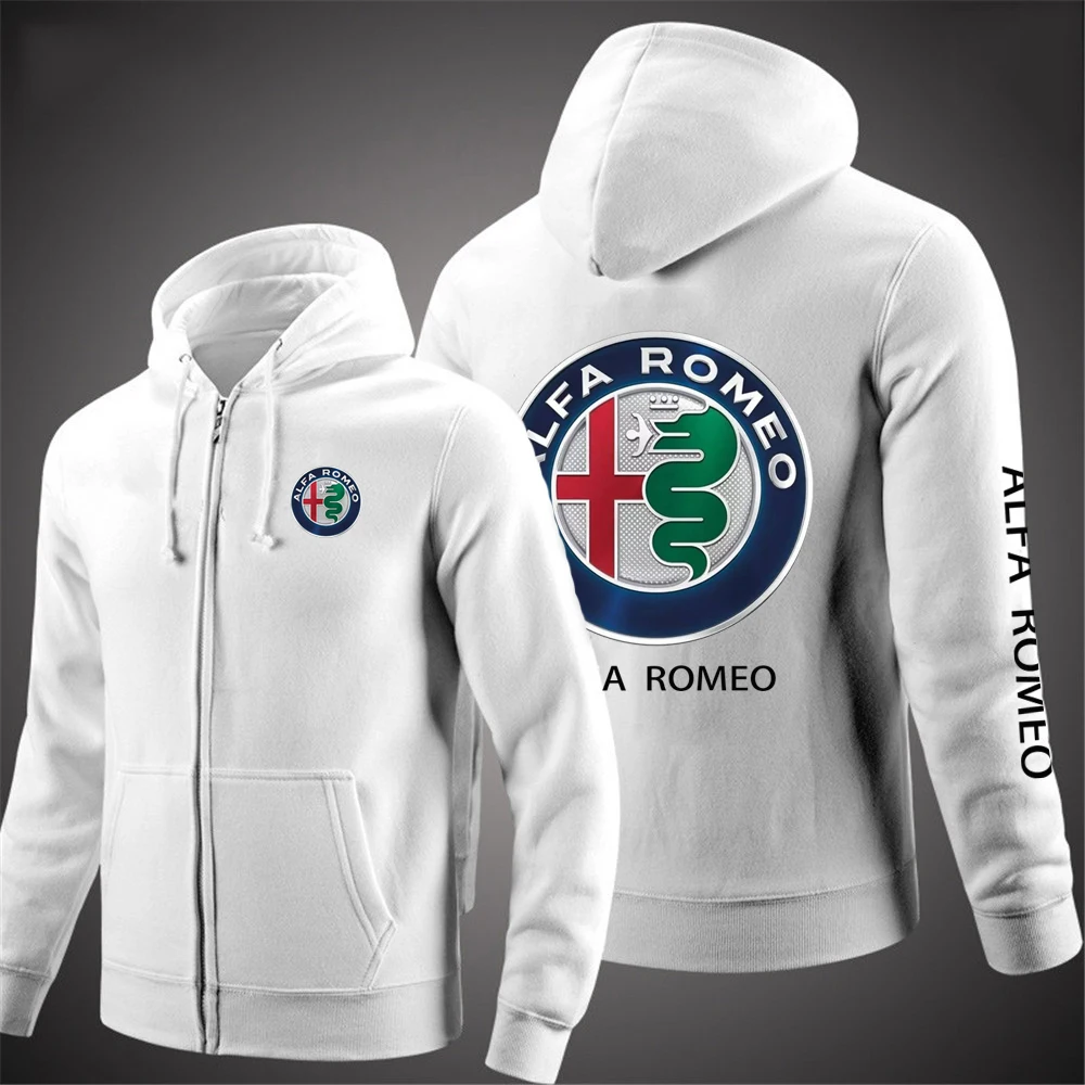 Unisex Alfa Romeo Frühling Zipper Pullover Hülse Oberbekleidung Fleece ...