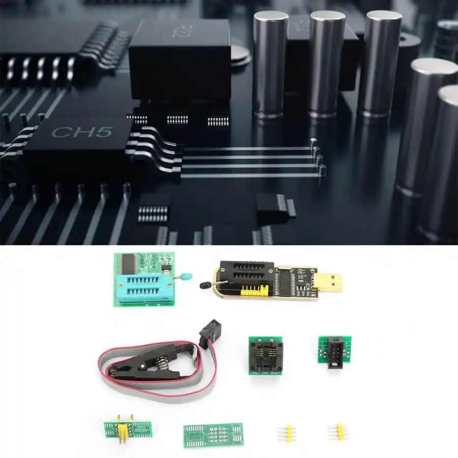 Usb programmer ch341a SOP8 Test Clip 1.8V Adapter CH341A USB Programmer ...