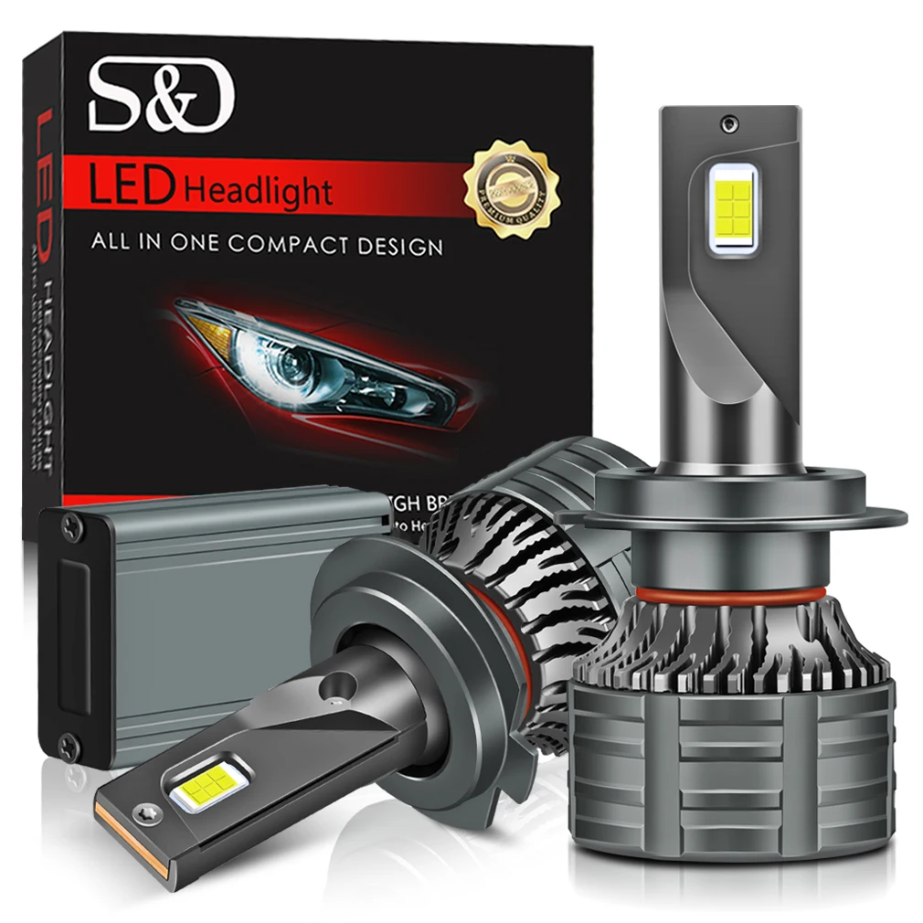 2pcs Canbus 20000LM H1 H3 H4 H7 LED H8 H11 Car Headlight 60W 9005 HB3 9006 HB4 Led Bulb CSP Auto ...