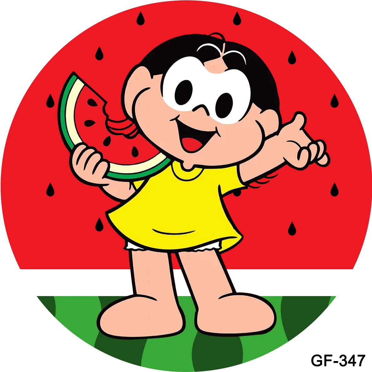 Round-Circle-Background-Cartoon-Magali-Festa-Watermelon-Backdrop-Boys ...