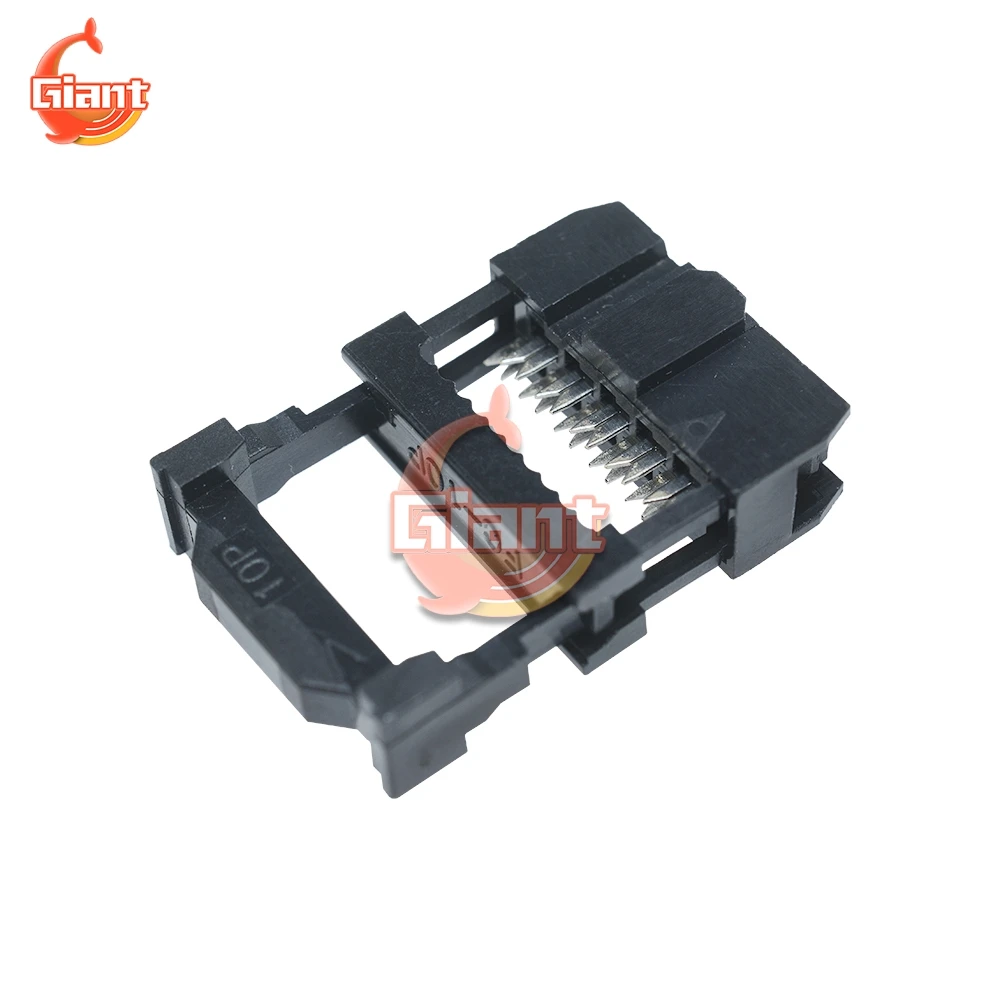 Idc Socket 2.54 Mm Pitch 10 Pin 14 Pin Female Ribbon Cable Connector ...