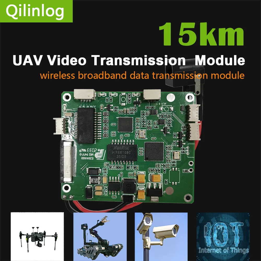 15km long-distance UAV image transmission wireless transceiver, UAV ...