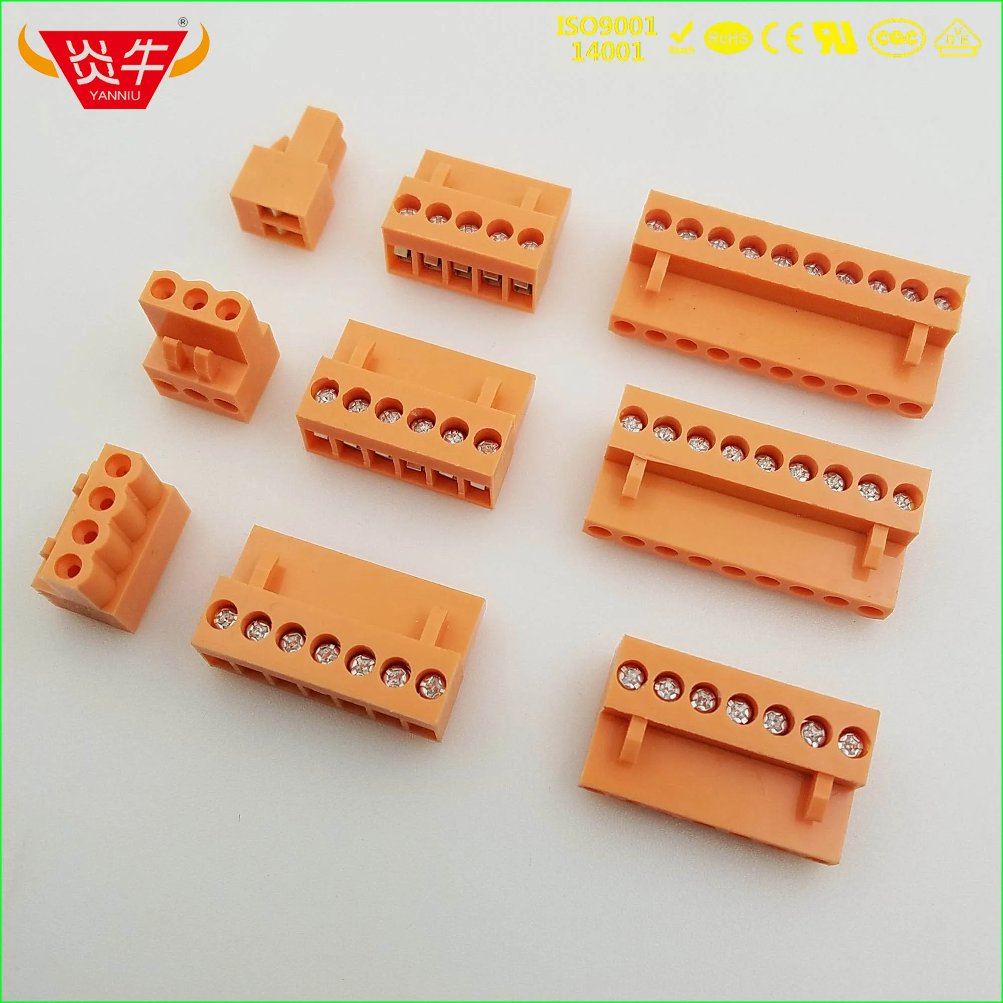 HT396K HT3.96K HT3.96 HT396 2P ~ 12P PCB TERMINAL BlOCK 15EDGK 3.96mm ...
