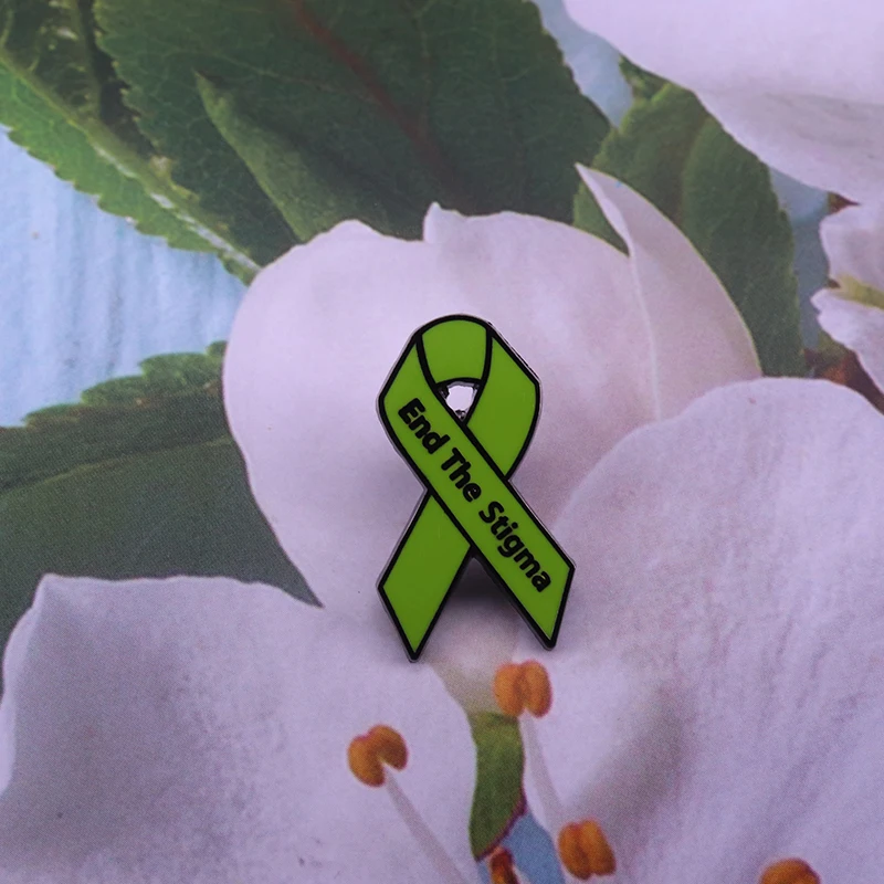 Mental Health Awareness Pin Fight The Stigma Brooch - buy at the price ...