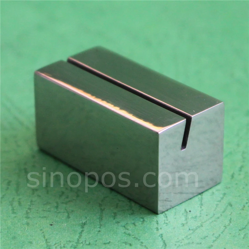 Weighted Steel Slot Cube Card Holder, Heavy Base Sign Clip Table Number ...