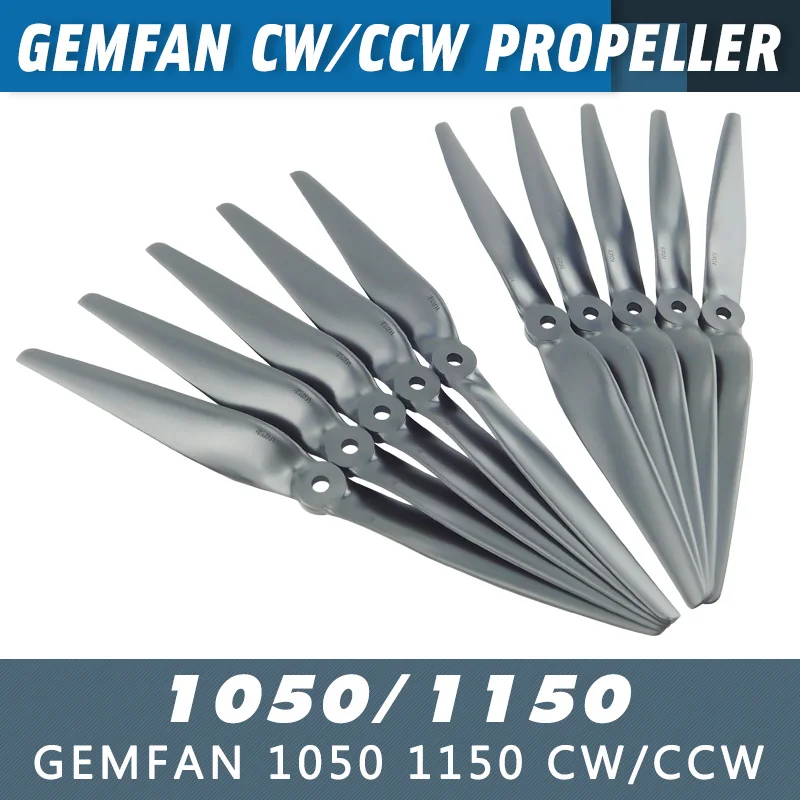 2Pair/4PCS Gemfan 1050 1150 CW/CCW Propeller Graupner For RC Multirotor ...