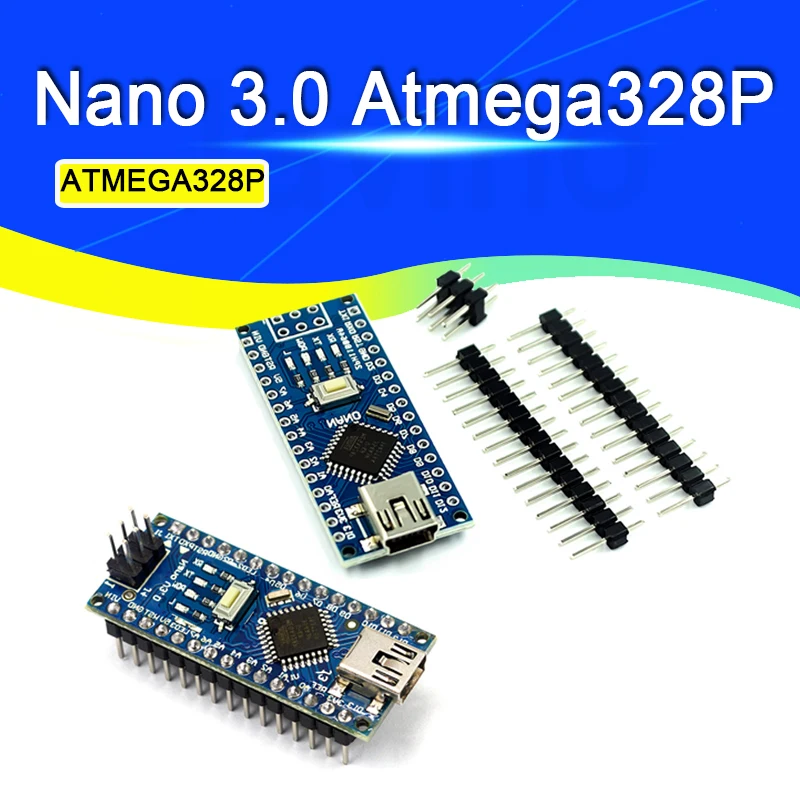 Arduino Nano 3.0 için ATMEGA328P denetleyici uyumlu devre kartı modülü ...