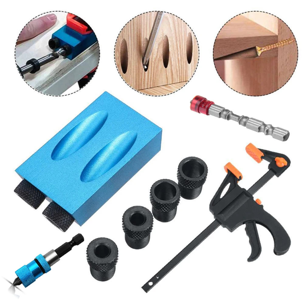 Carpentry Tools | Drill Guide Set | Hole Locator | Hole Puncher | Drill ...