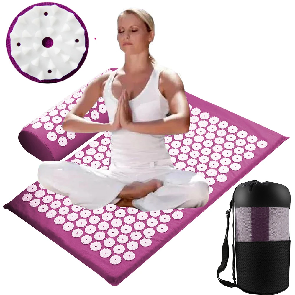 Massage Cushion Acupuncture Mat Relieve Stress Back Body Pain Spike ...